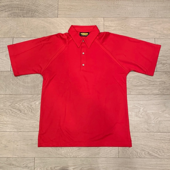 Greg Norman Collection | Shirts | Greg Norman Red Play Dry Red Golf ...